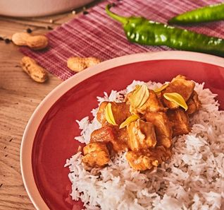 Recette de Poulet Mafé, riz Basmati par SITRAM
